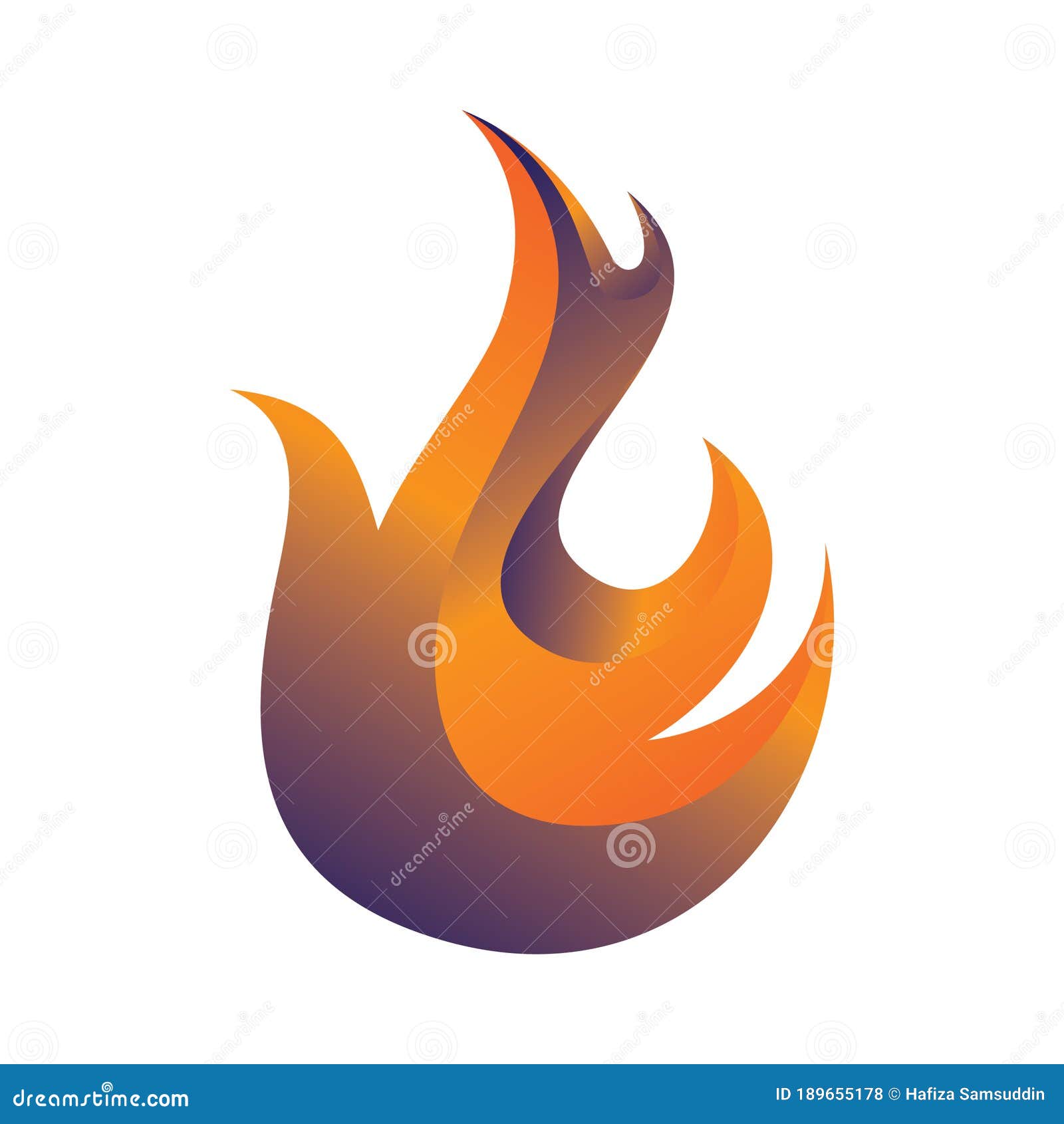 Creative Fire Design. Vector Illustration Decorative Design Stock ...