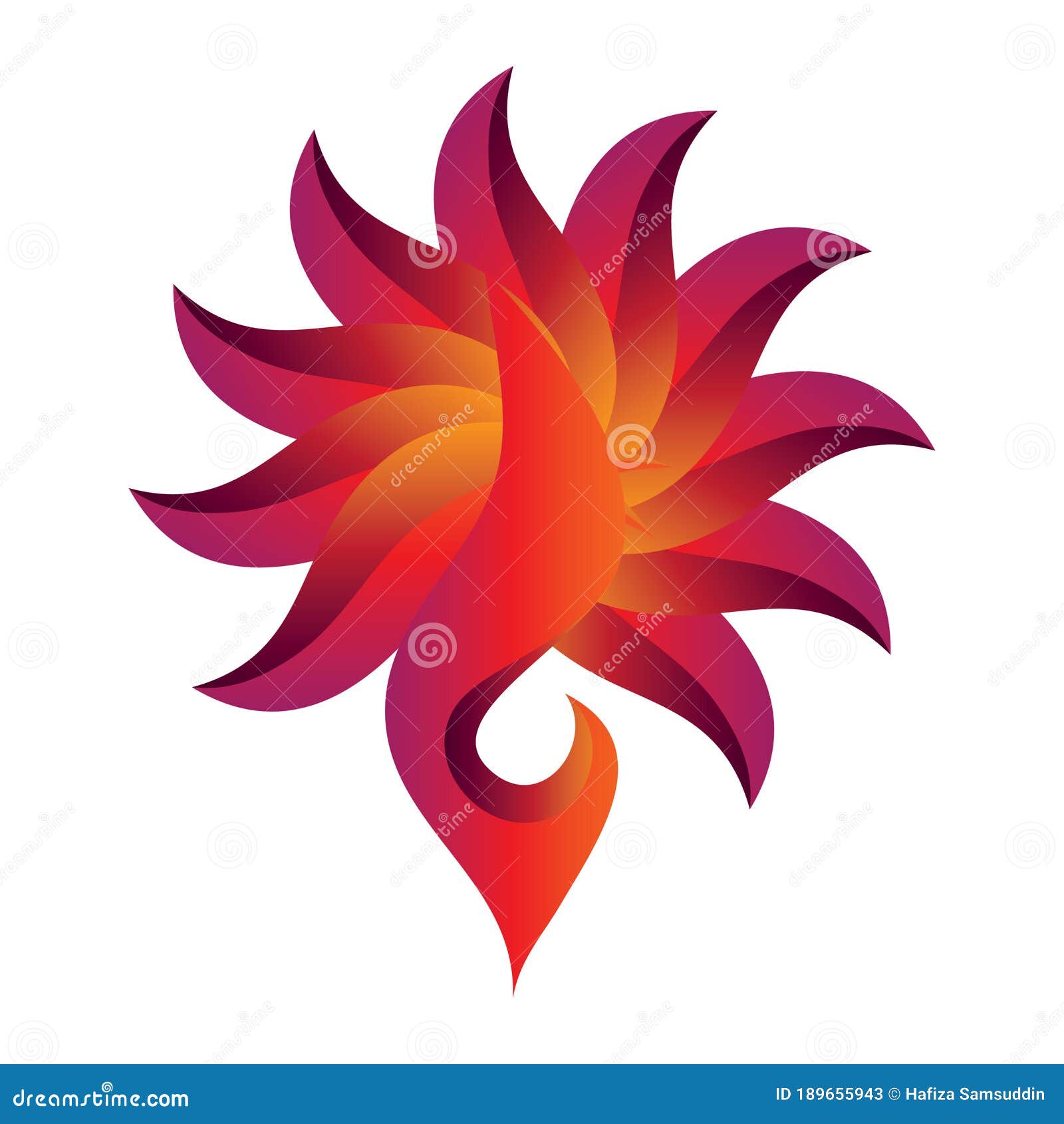 Creative Fire Design. Vector Illustration Decorative Design Stock ...
