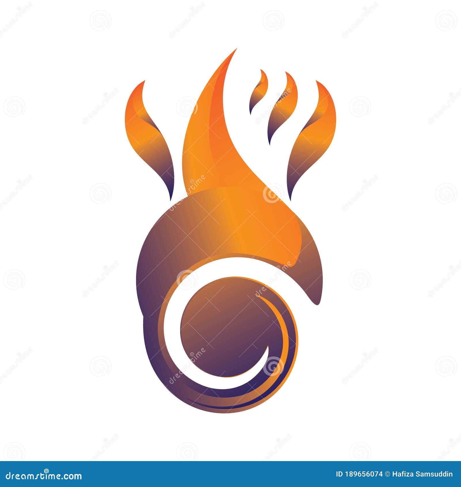Creative Fire Design. Vector Illustration Decorative Design Stock ...