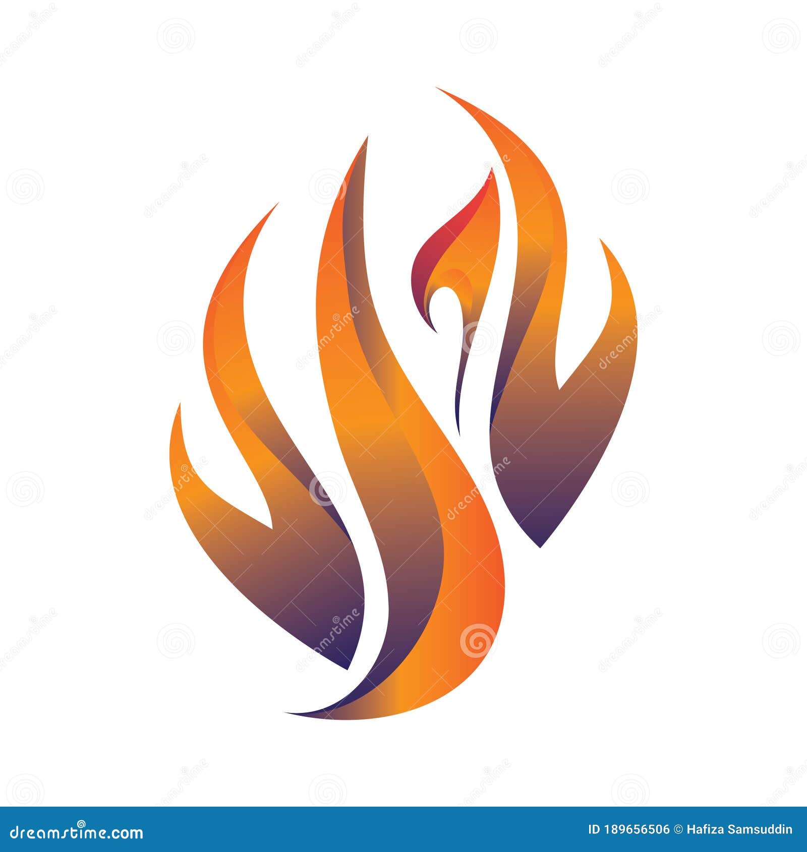 Creative Fire Design. Vector Illustration Decorative Design Stock ...