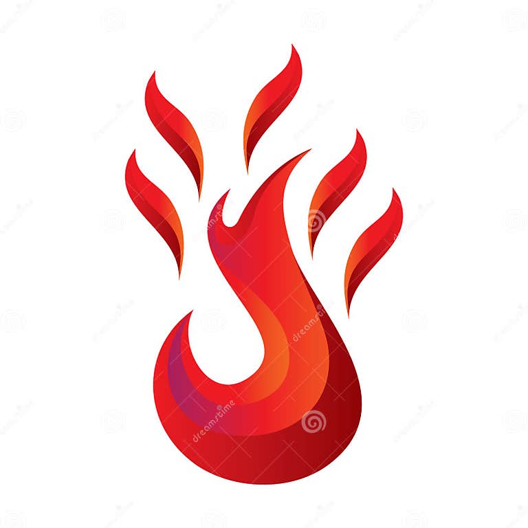 Creative Fire Design. Vector Illustration Decorative Design Stock ...