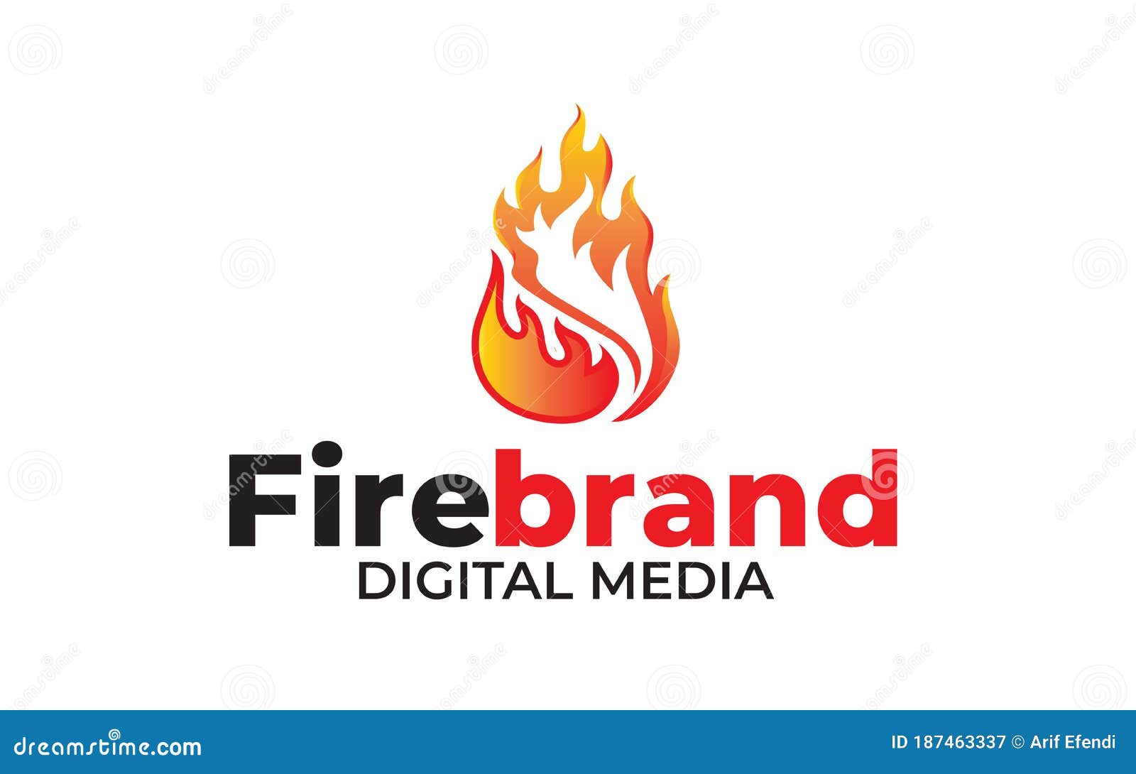 Creative of Fire Flame Brand Logo Design Stock Vector - Illustration of ...