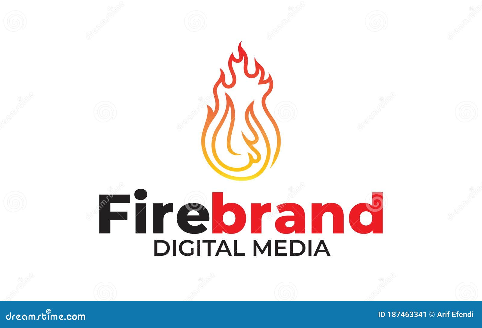 Creative of Fire Flame Brand Logo Design Stock Vector - Illustration of ...