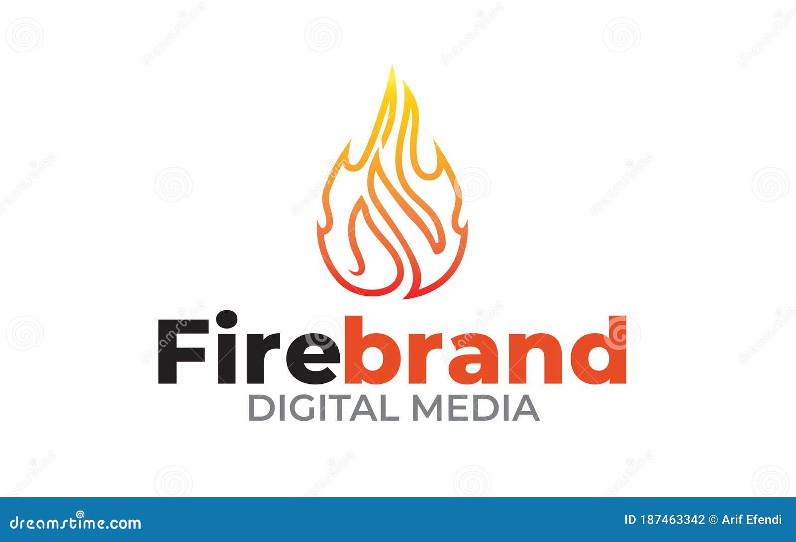 Creative of Fire Flame Brand Logo Design Stock Vector - Illustration of ...