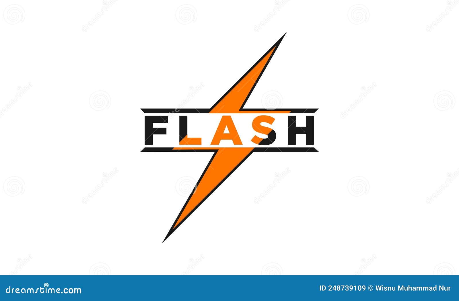 Creative Flash Illustration Vector Logo Stock Vector - Illustration of ...