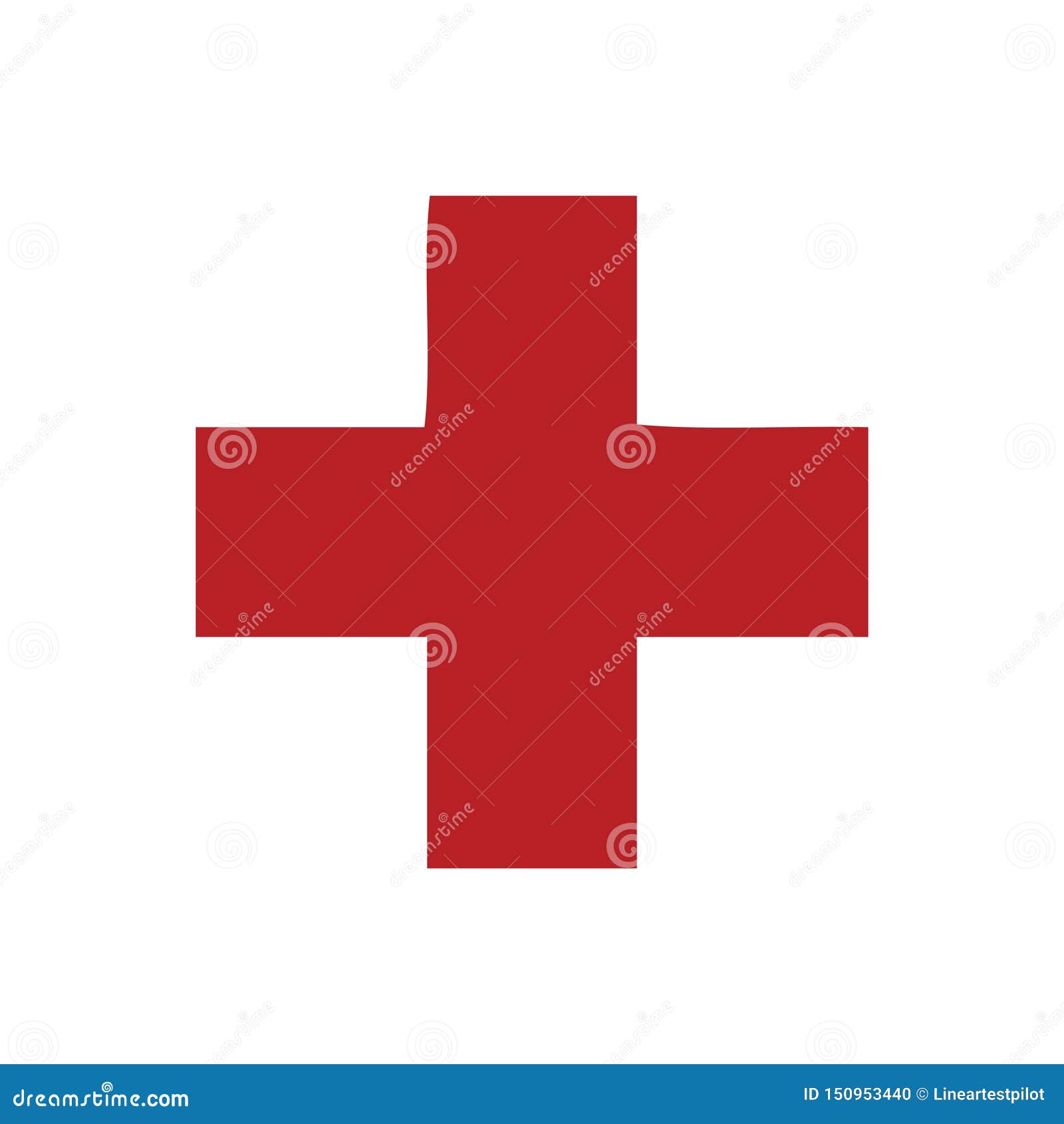 A Creative Flat Color Retro Cartoon Addition Symbol Stock Vector ...