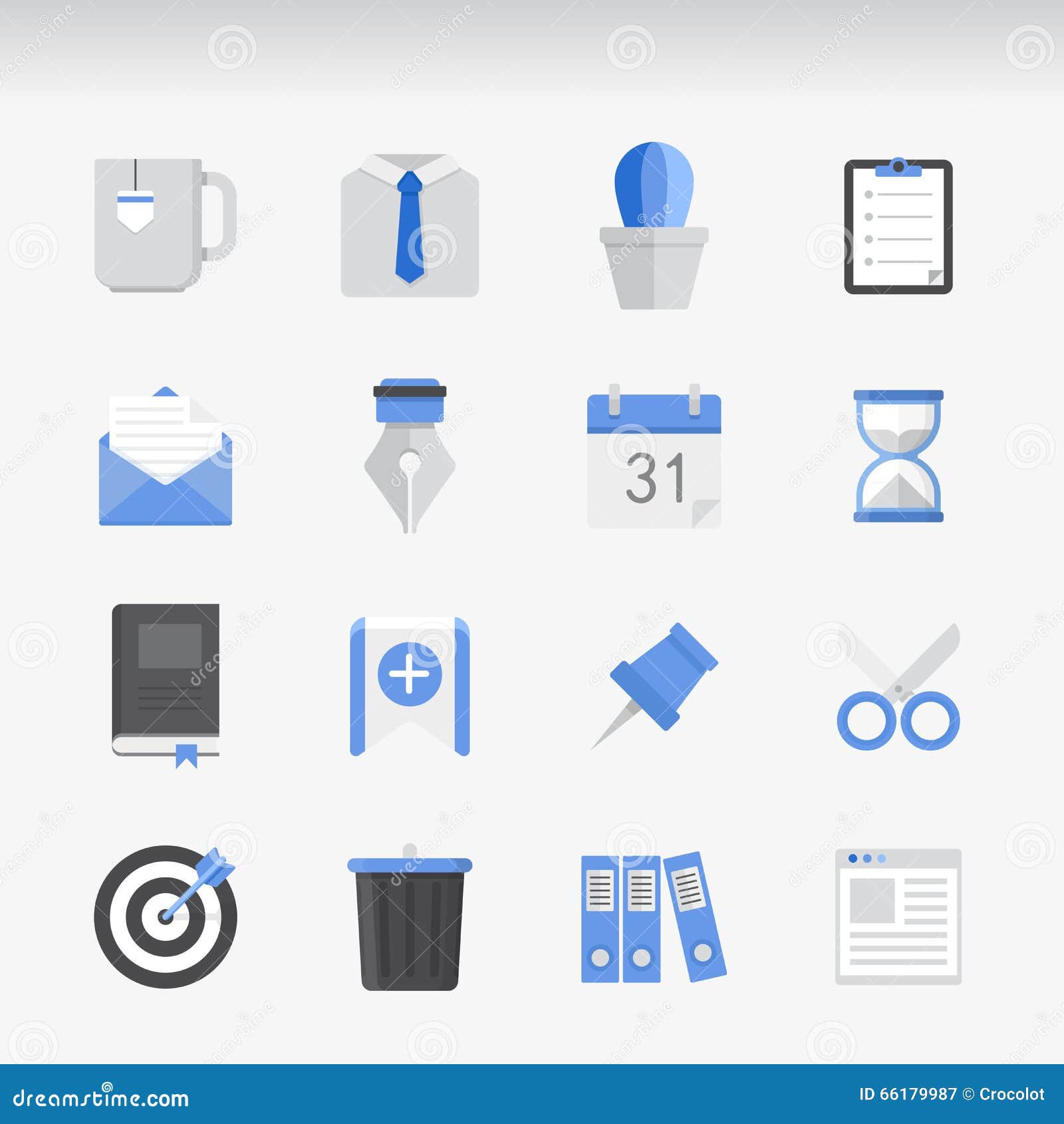 Creative Flat icon set stock vector. Illustration of neck - 66179987