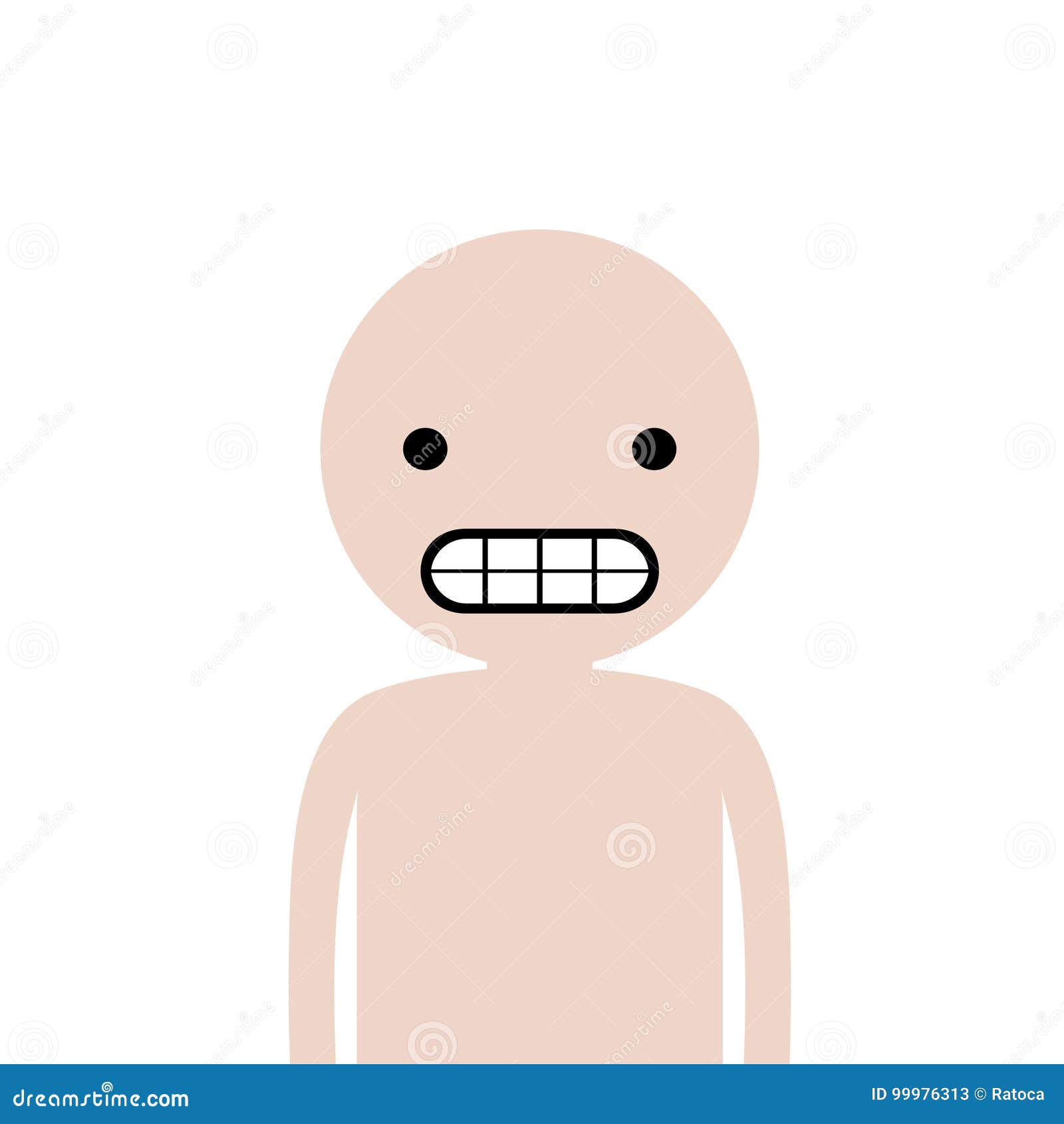 Creative flat man icon stock vector. Illustration of person - 99976313