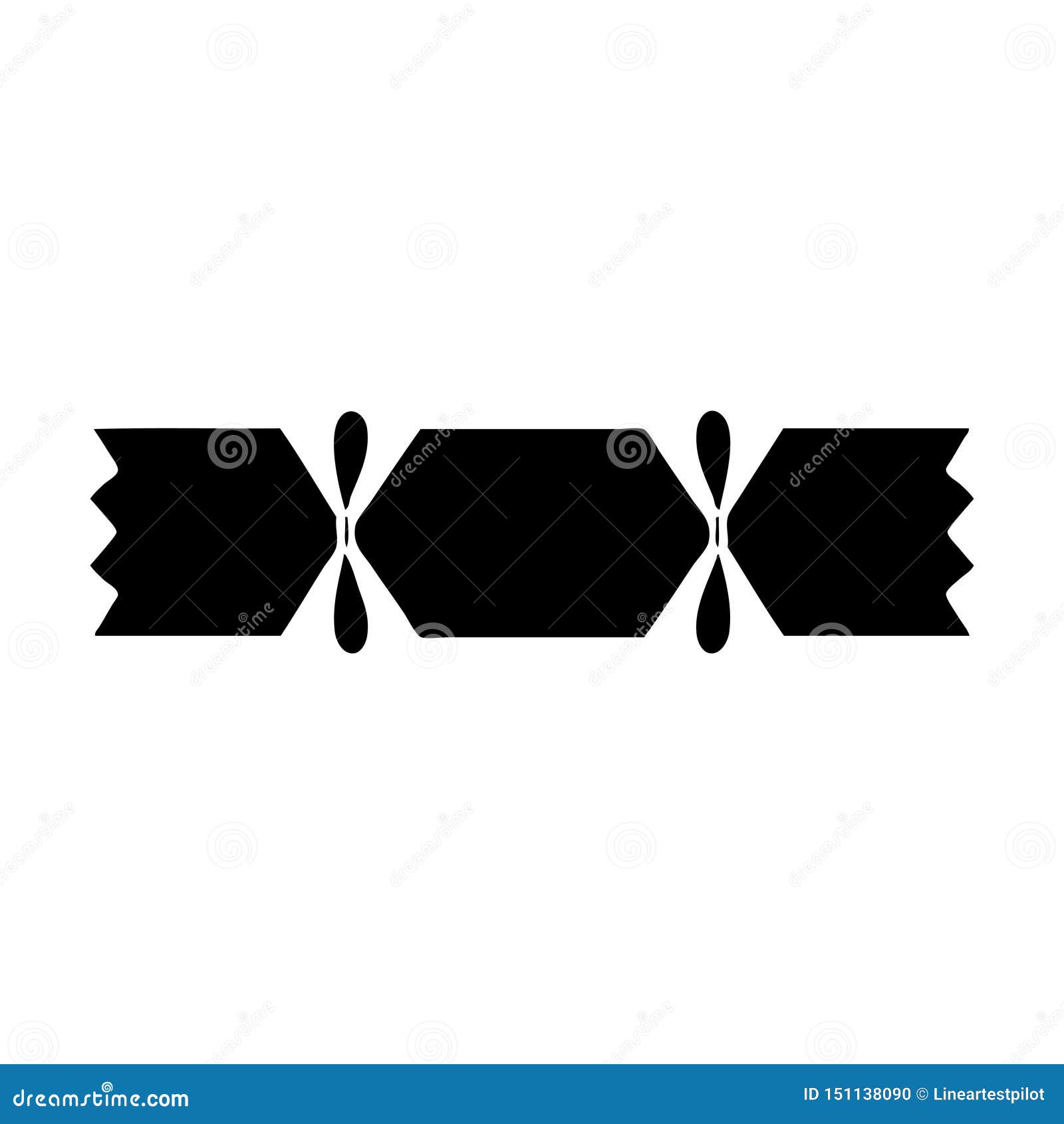 A Creative Flat Symbol Christmas Cracker Stock Vector - Illustration of ...