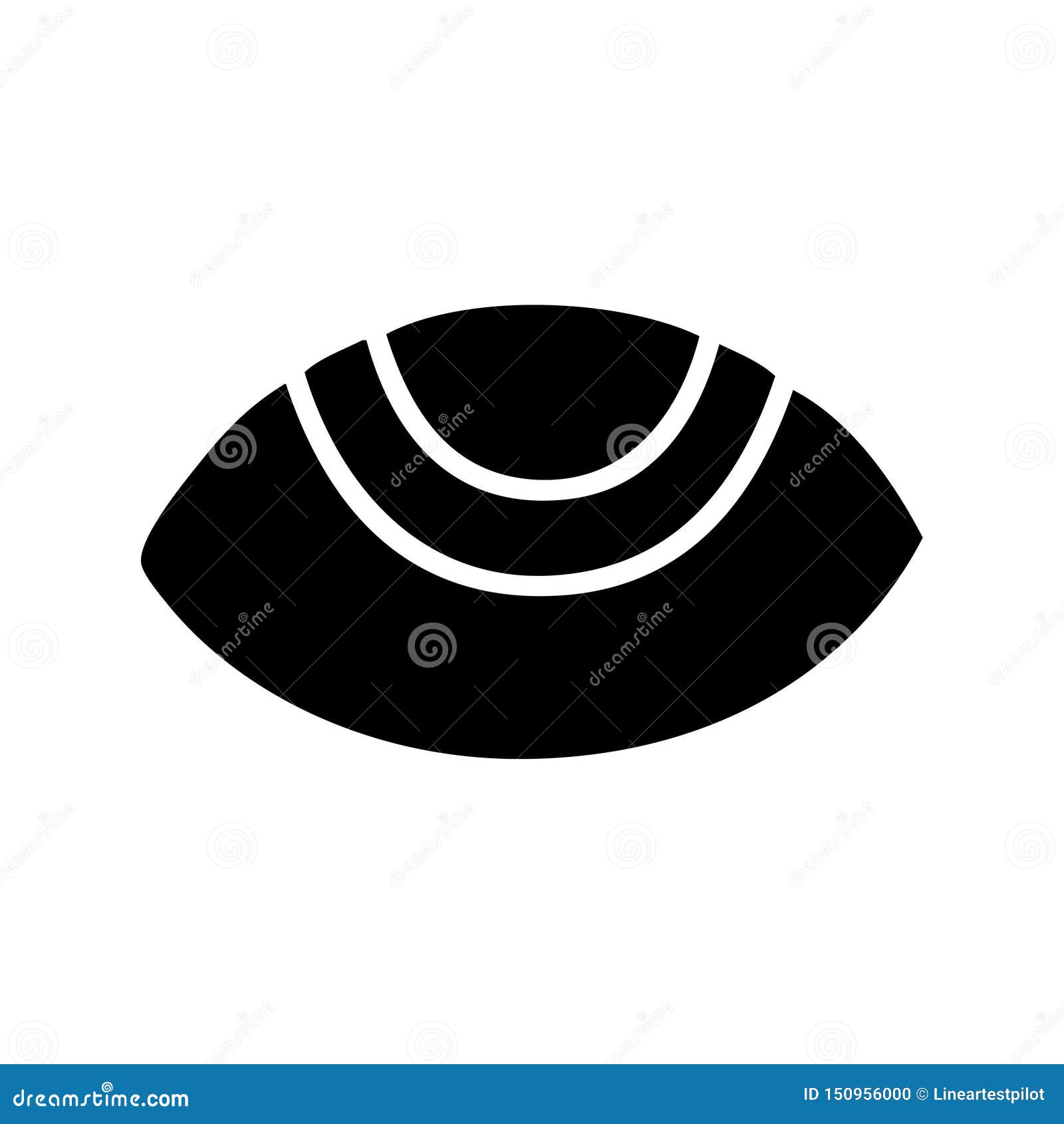 A Creative Flat Symbol Eye Looking Up Stock Vector - Illustration of ...