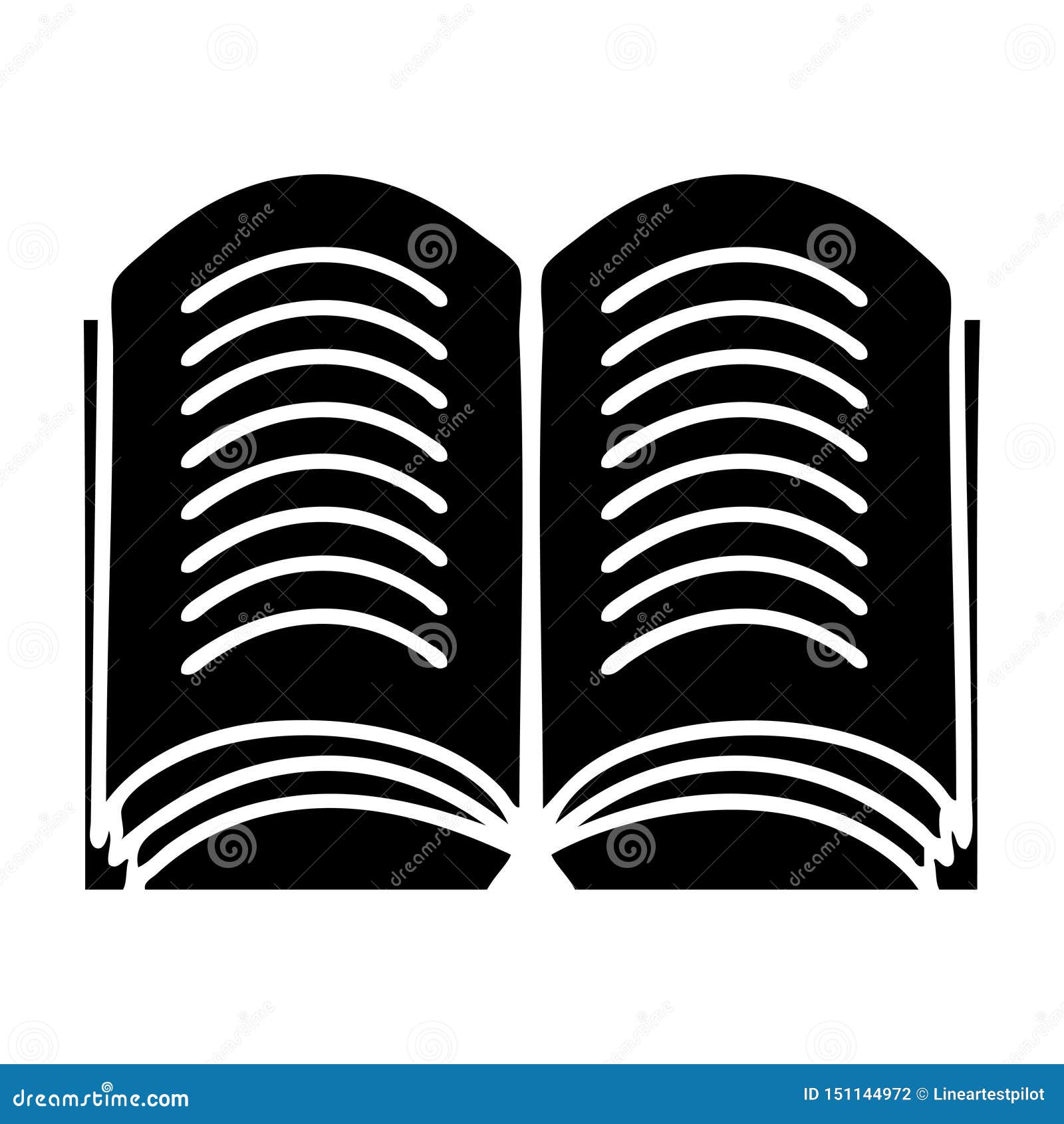 A Creative Flat Symbol Open Book Stock Vector - Illustration of open ...