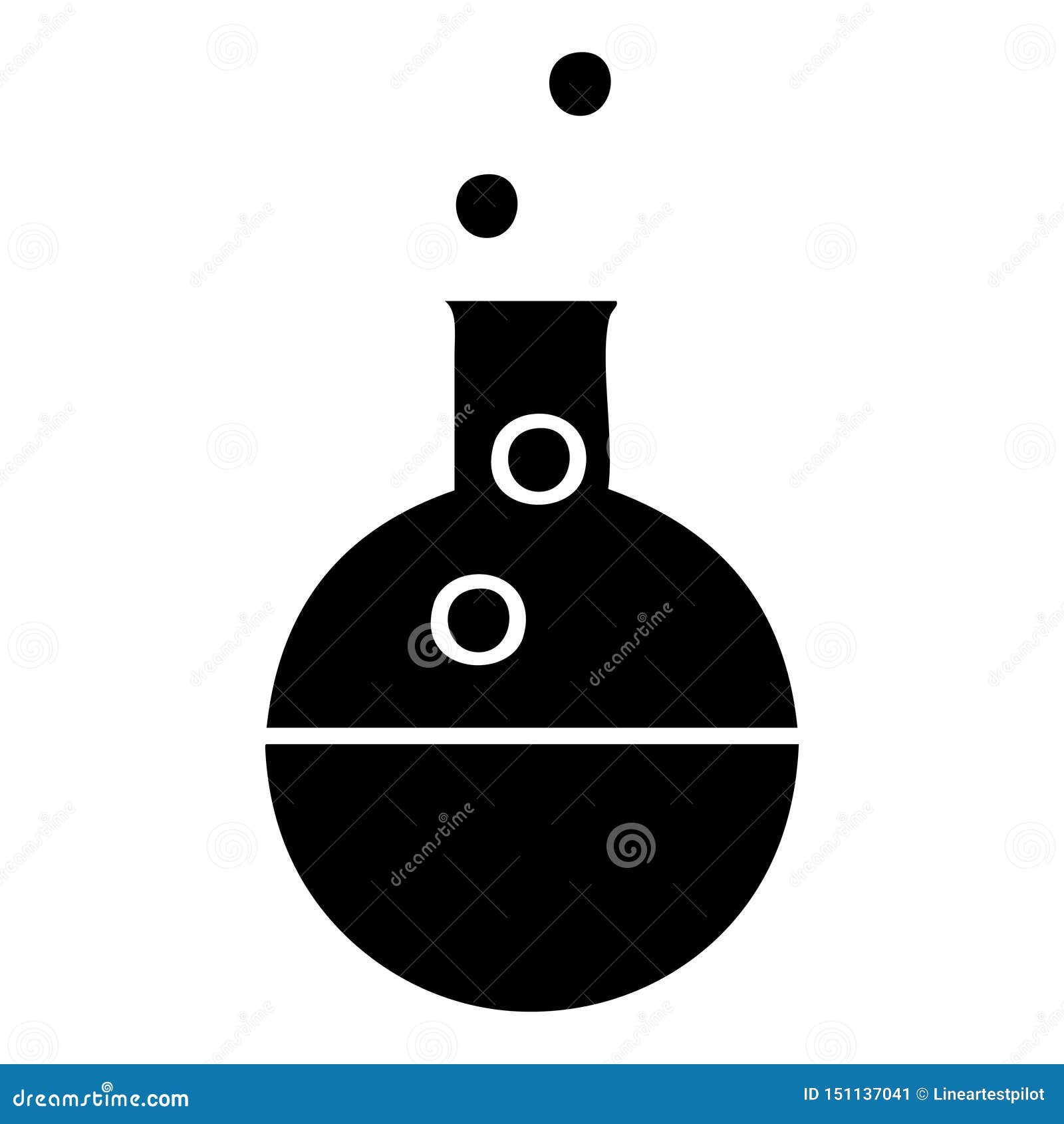 A Creative Flat Symbol Science Experiment Stock Vector - Illustration ...