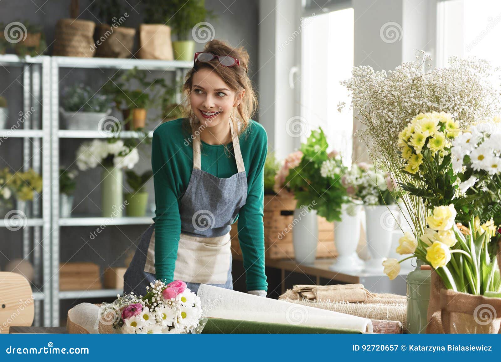 Creative floral designer stock image. Image of shop, designer - 92720657