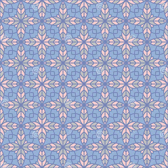 Creative Floral Geometry Seamless Vector Tile Pattern. Abstract Flower ...