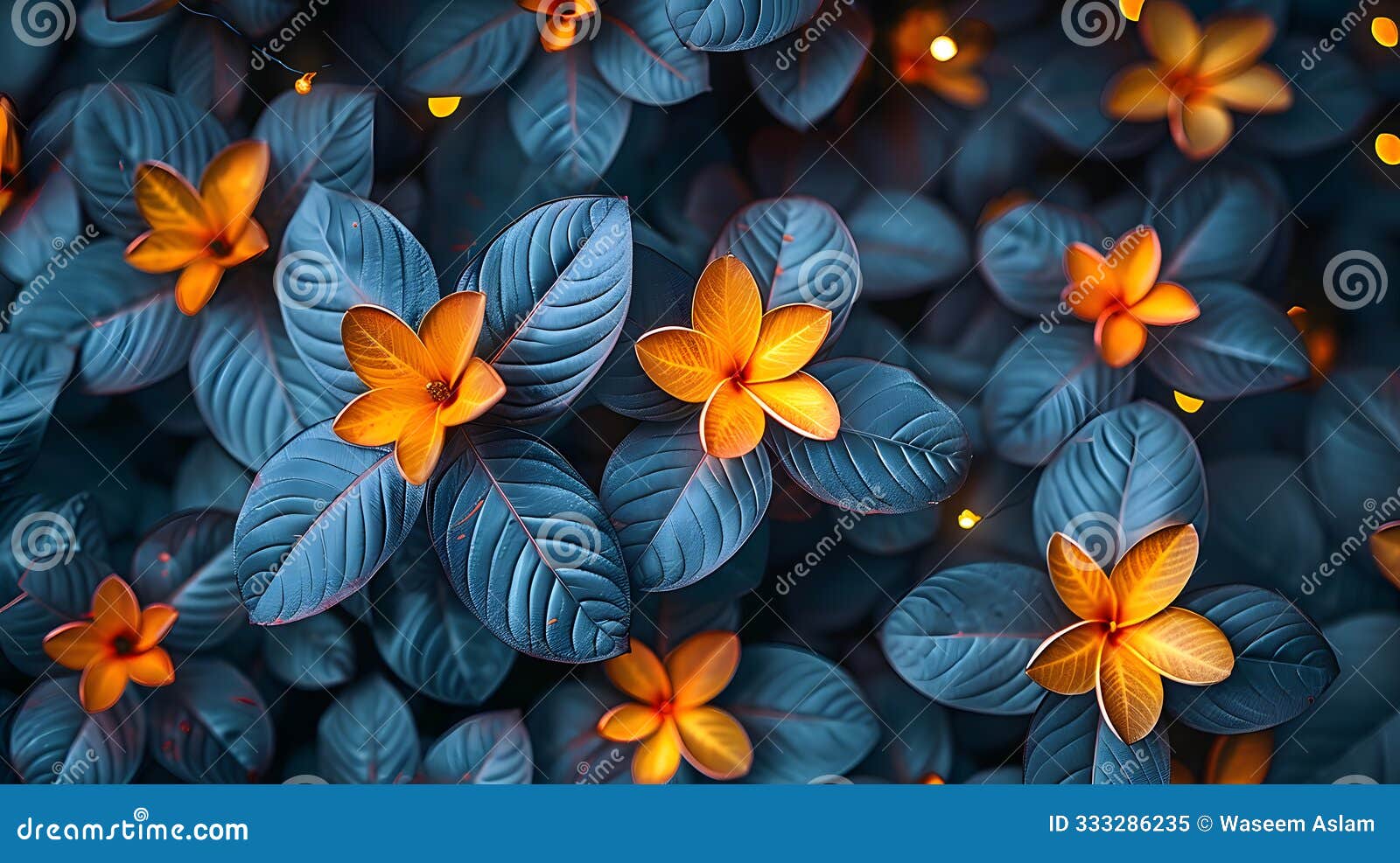 Creative Fluorescent Color Layout Made of Tropical Leaves Stock Image ...