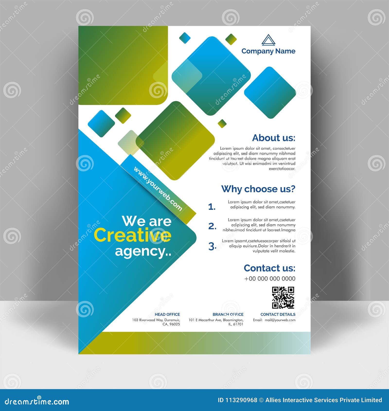 Creative Flyer Design. Corporate Template Layout Presentation Stock ...