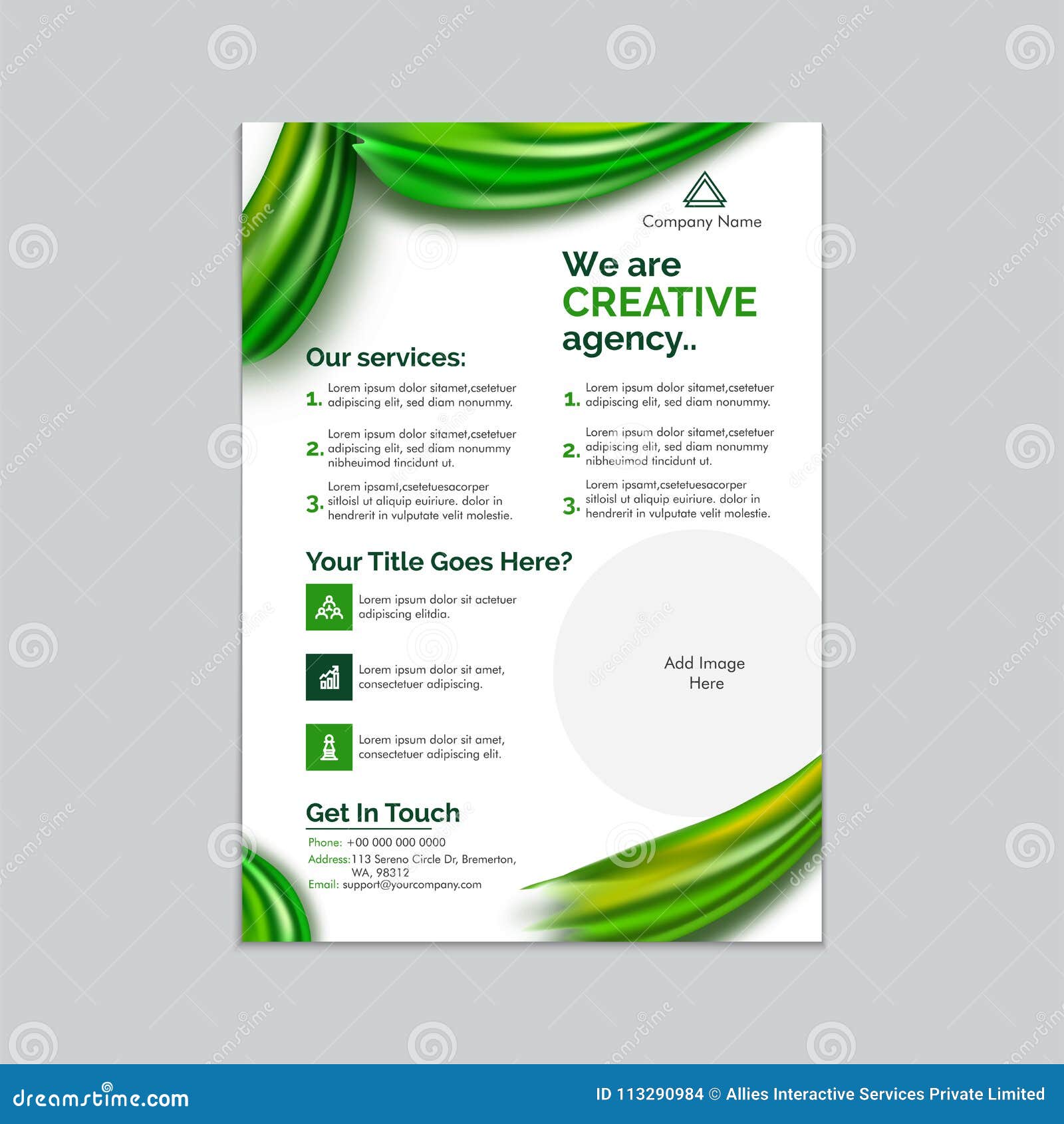 Creative Flyer Design. Corporate Template Layout Presentation Stock ...