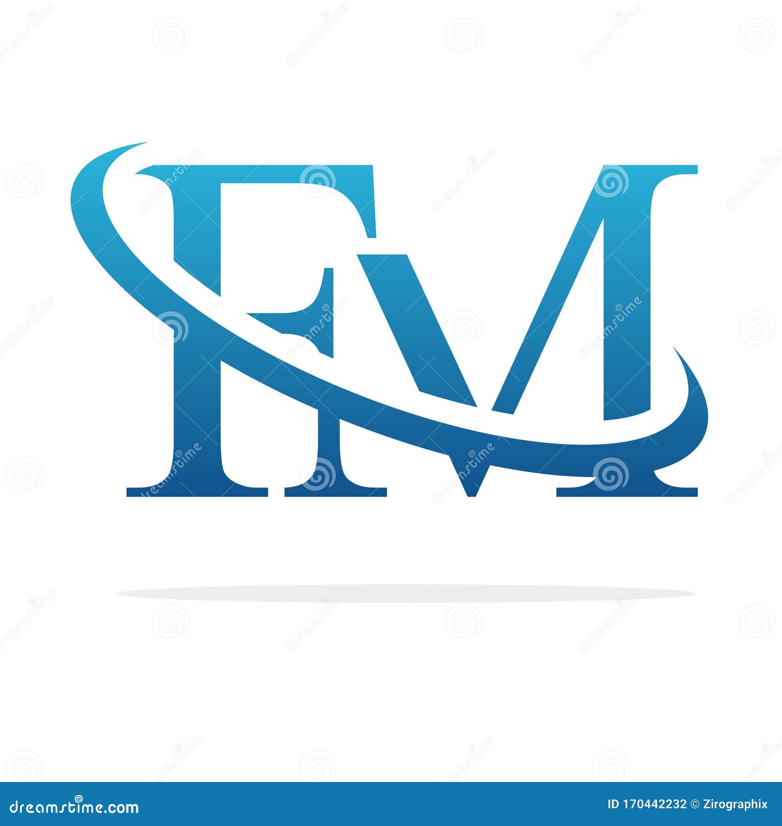 Creative FM Logo Icon Design Stock Vector - Illustration of symbol ...