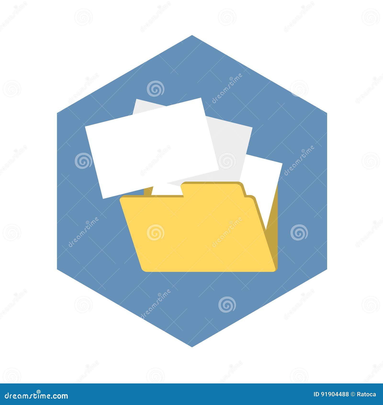 Creative folder icon stock vector. Illustration of icon - 91904488