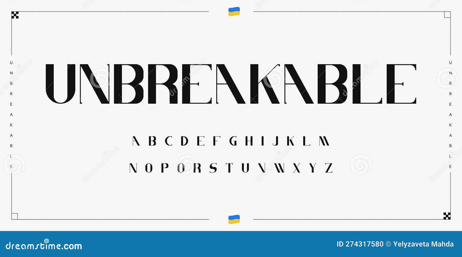 Creative Font. Modern Typography Alphabet Uppercase Letters for Brand ...