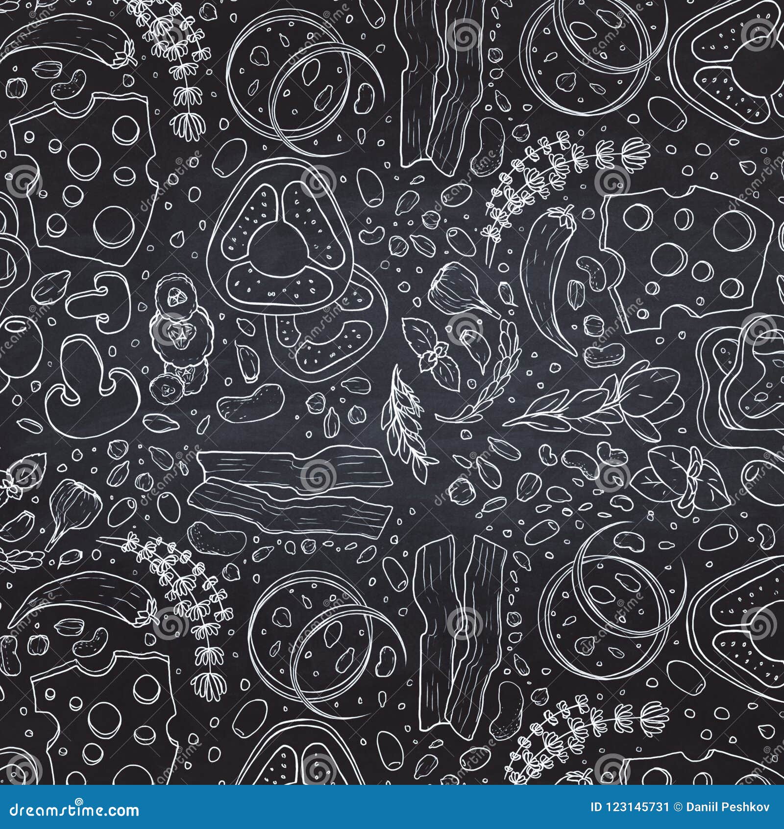 Creative food background stock illustration. Illustration of nutrition ...