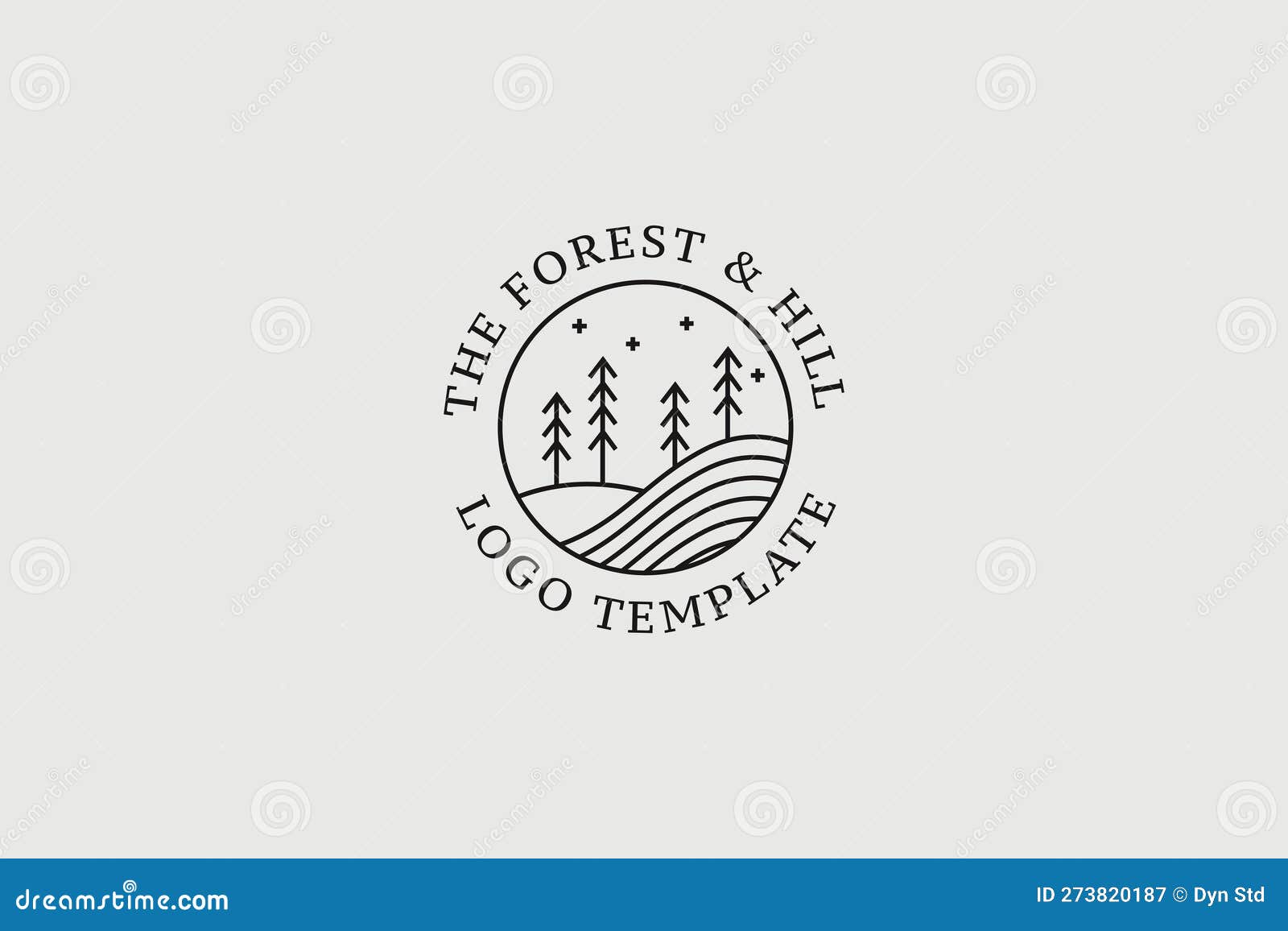 Creative Forest Logo Design Template Stock Vector - Illustration of ...