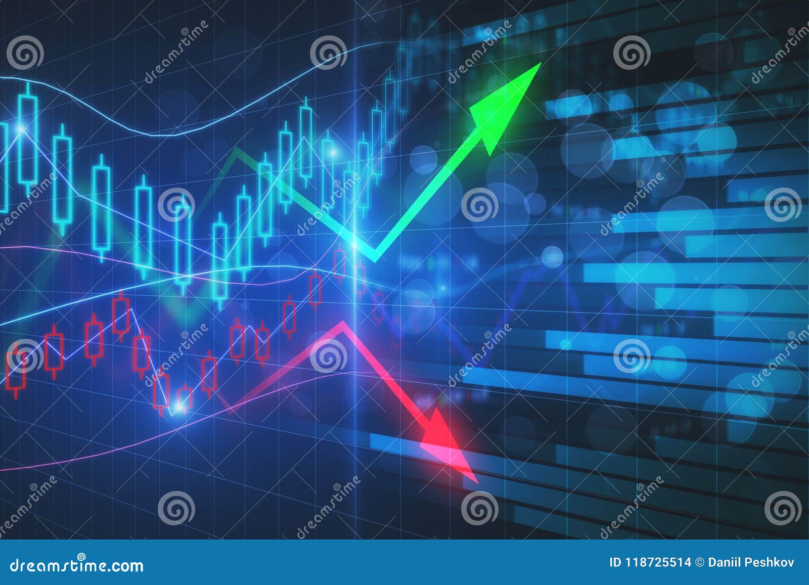 Creative Forex Chart Backdrop Stock Illustration - Illustration of ...