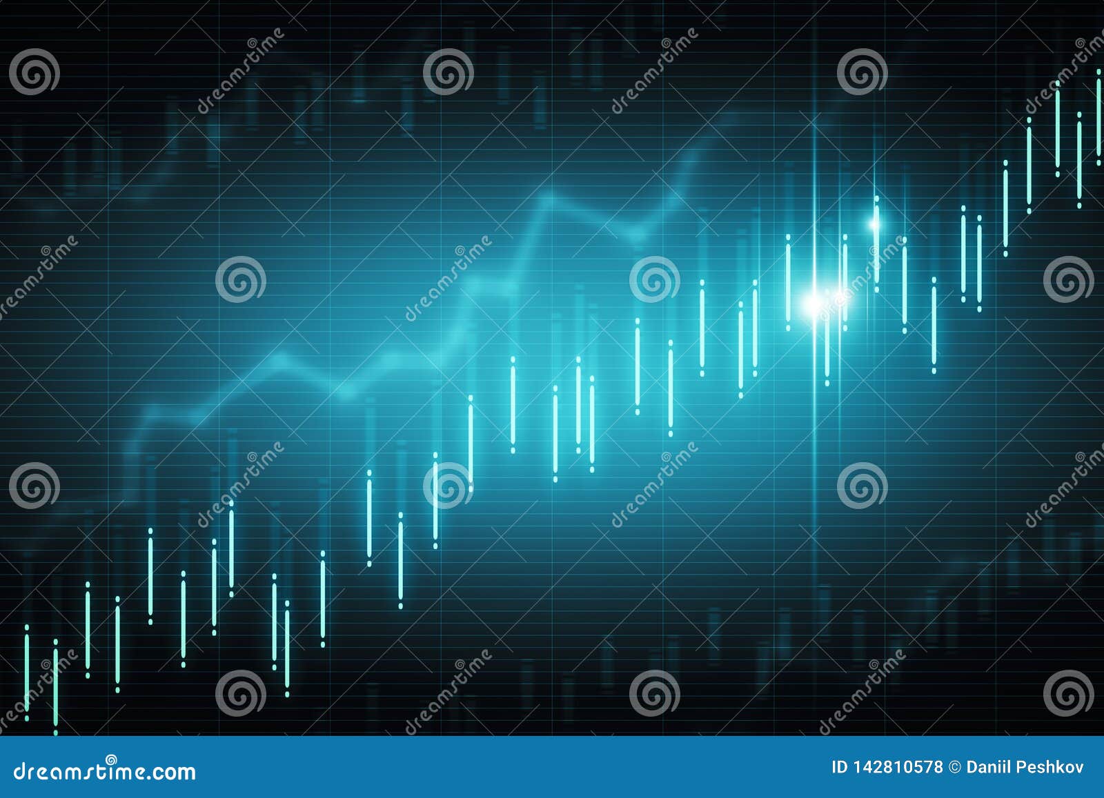 Creative Forex Chart Backdrop Stock Illustration - Illustration of ...