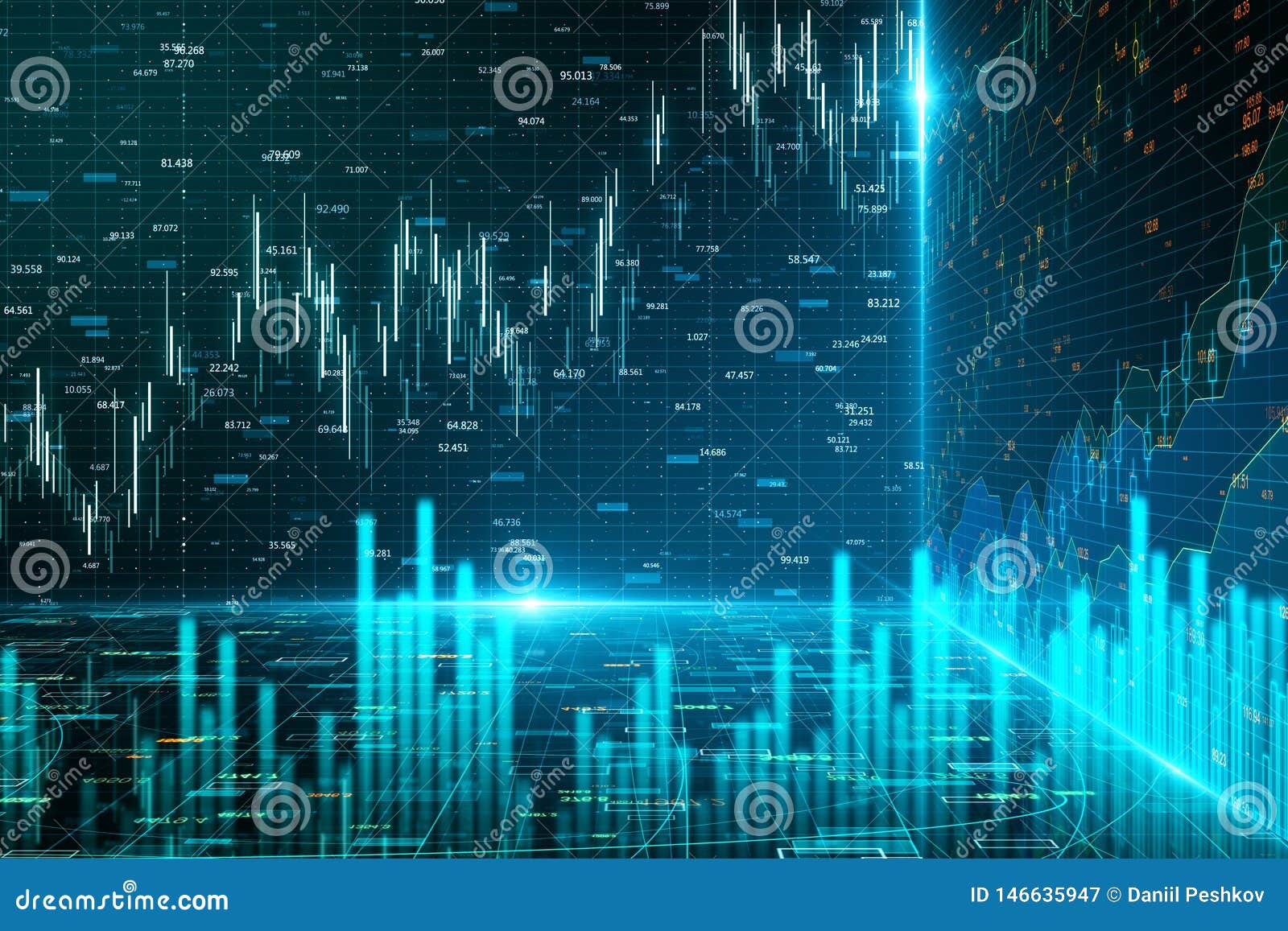 Creative Forex Chart Backdrop Stock Image - Image of computer ...