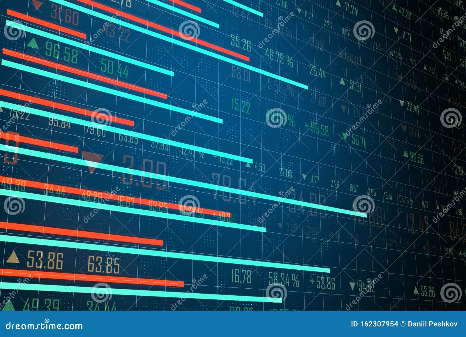 Creative Forex Chart Backdrop Stock Illustration - Illustration of ...