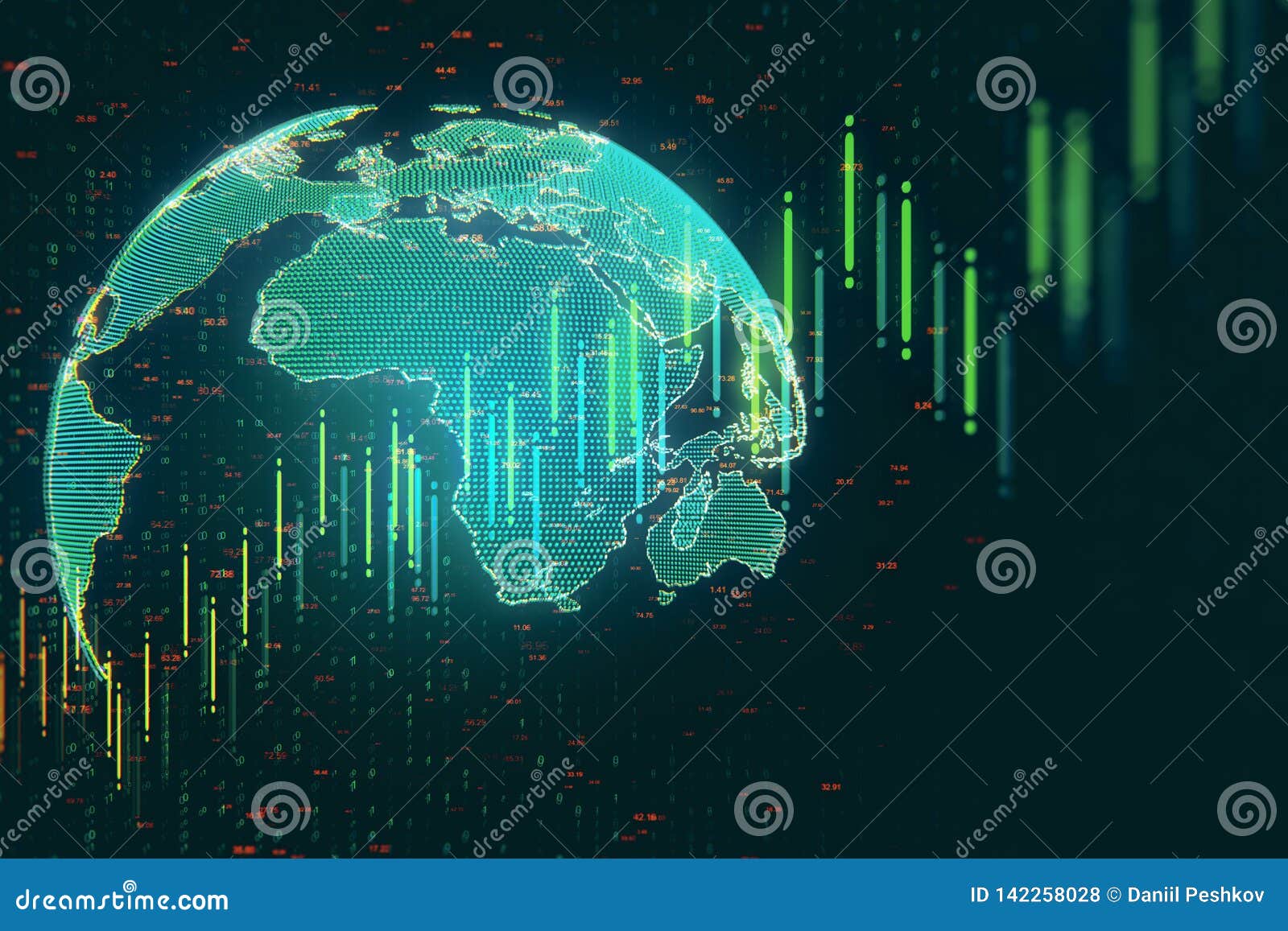 Creative forex chart stock photo. Image of banking, information - 142258028