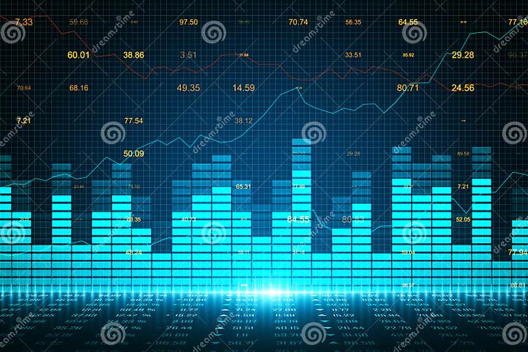 Creative Forex Chart Texture Stock Illustration - Illustration of ...