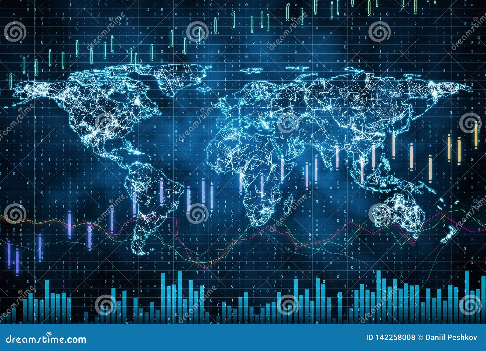 Creative Forex Chart Texture Stock Illustration - Illustration of ...