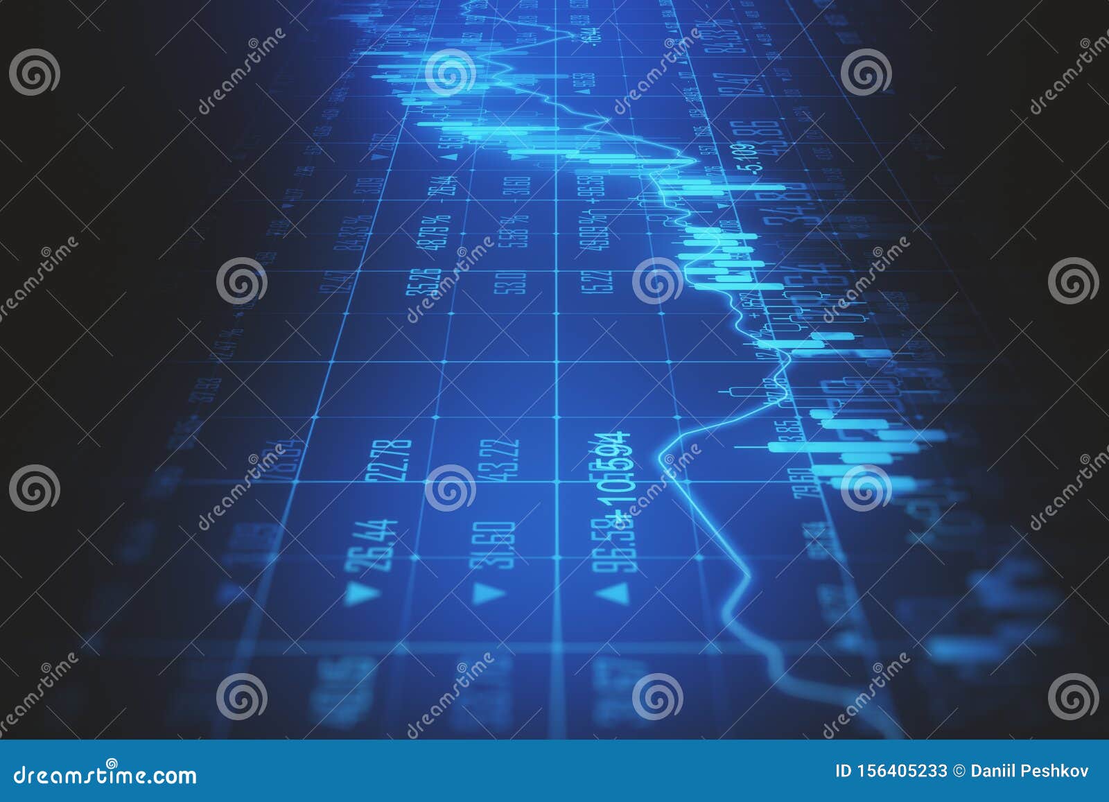 Creative Forex Chart Wallpaper Stock Illustration - Illustration of ...