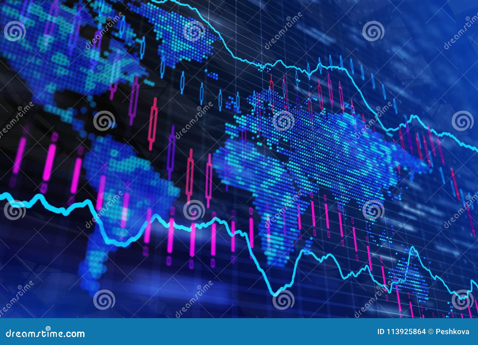 Creative forex texture stock photo. Image of abstract - 113925864