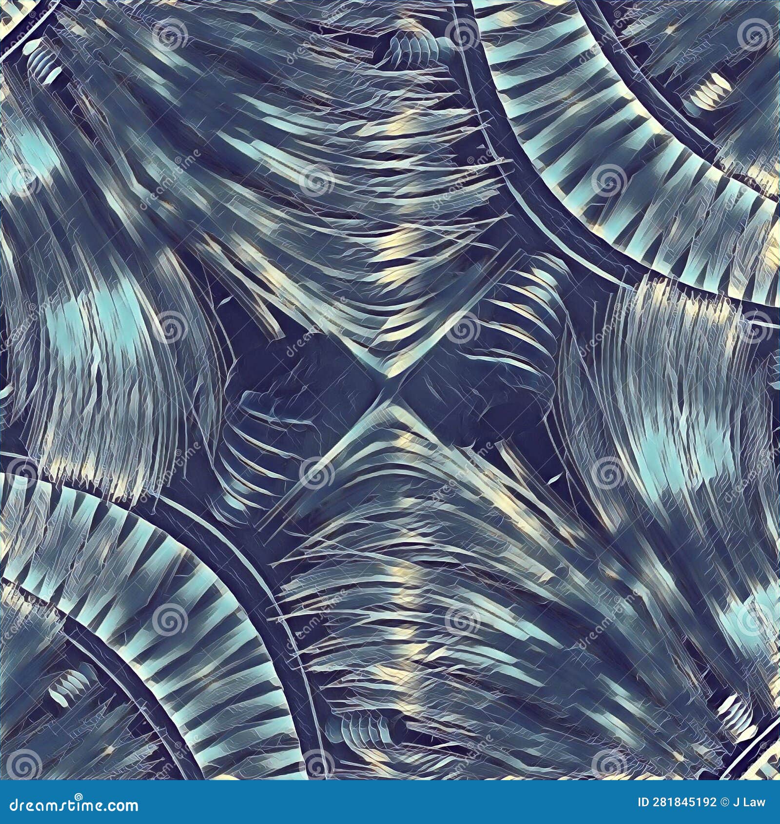 Square Composition Towards Central Spiraling Vanishing Point Stock ...