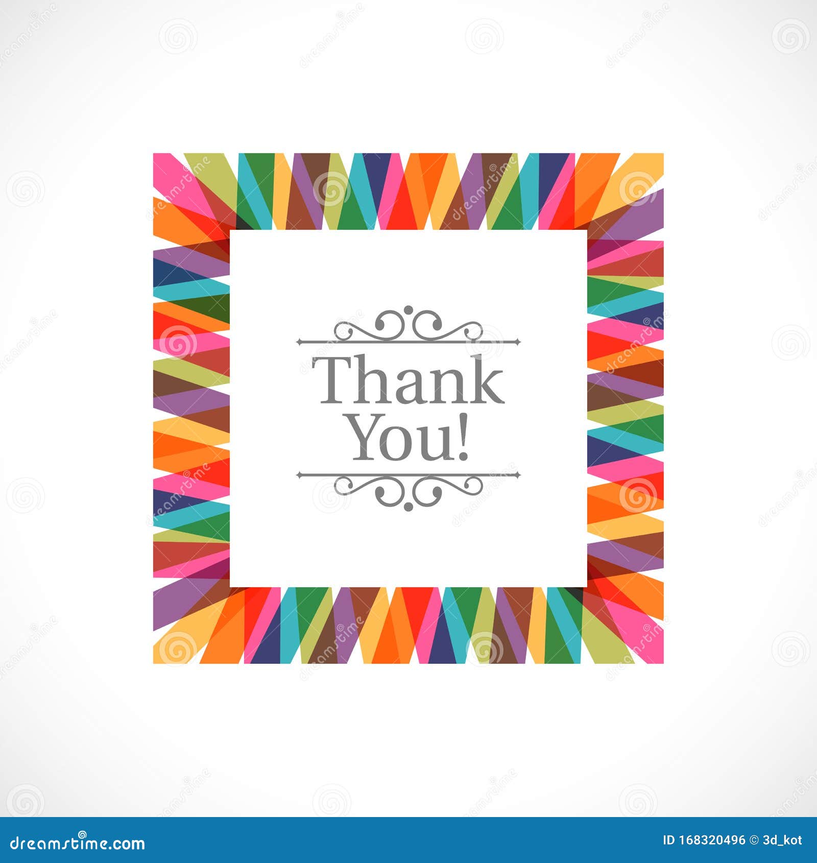 Creative Frame with Colorful Abstract Ribbonstext Stock Vector ...