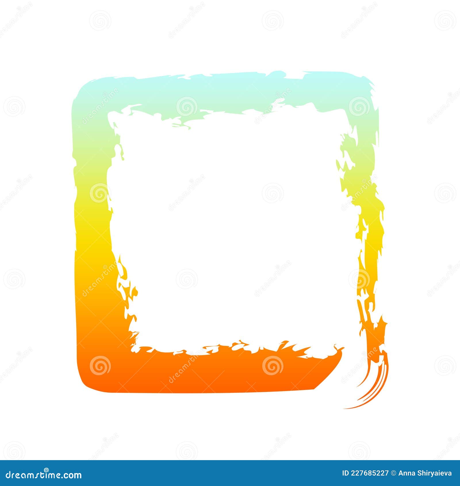 Creative Frame. Gradient Abstraction Bright Colorful Watercolor ...