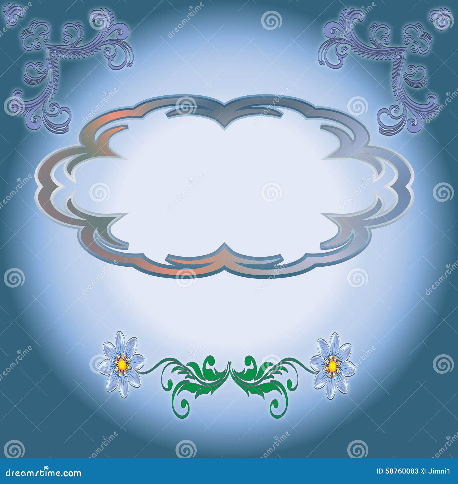 Creative frame for text stock illustration. Illustration of eps10 ...