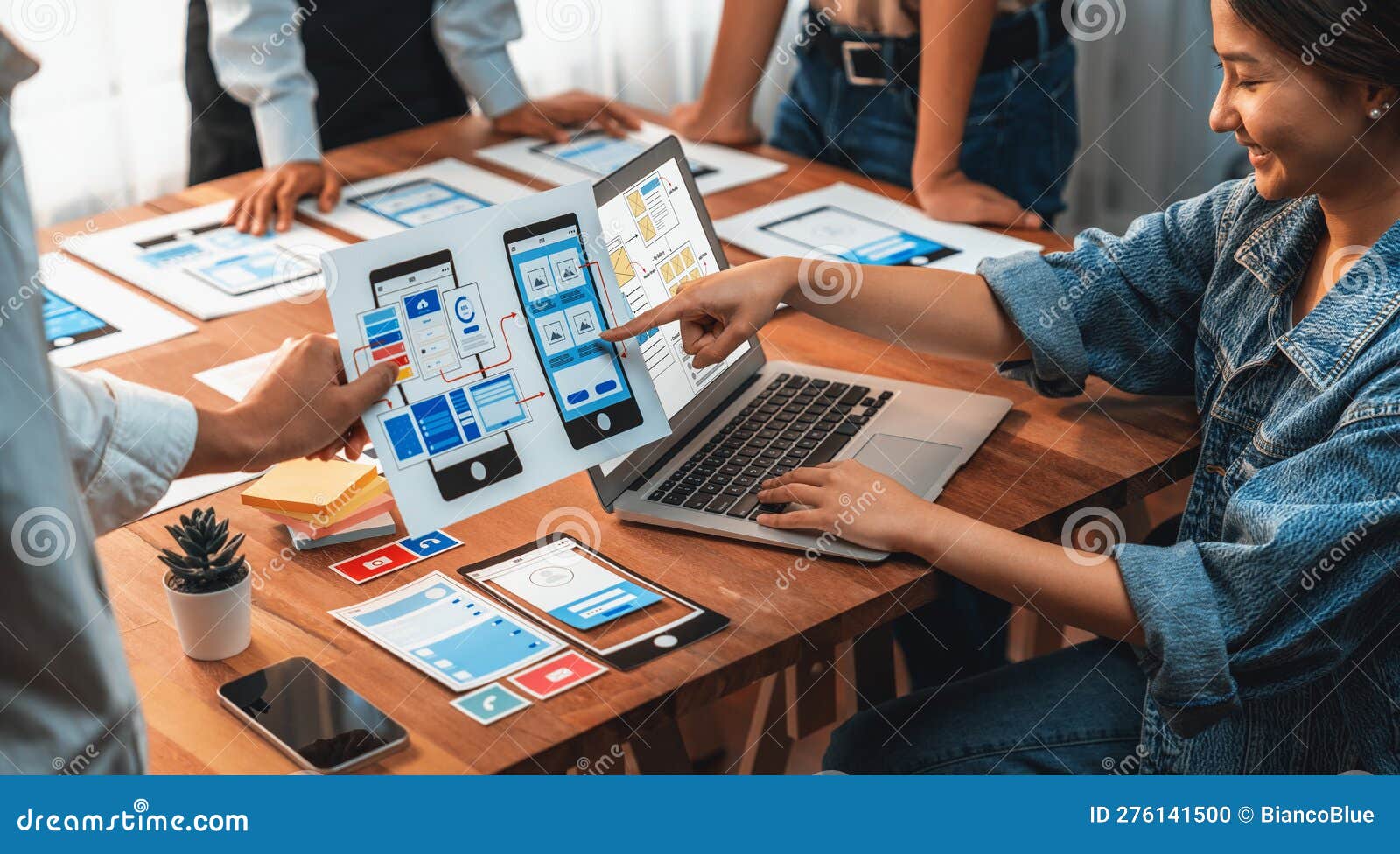 Creative Front-end Developer Brainstorming UI Design. Scrutinize Stock Photo - Image of ...