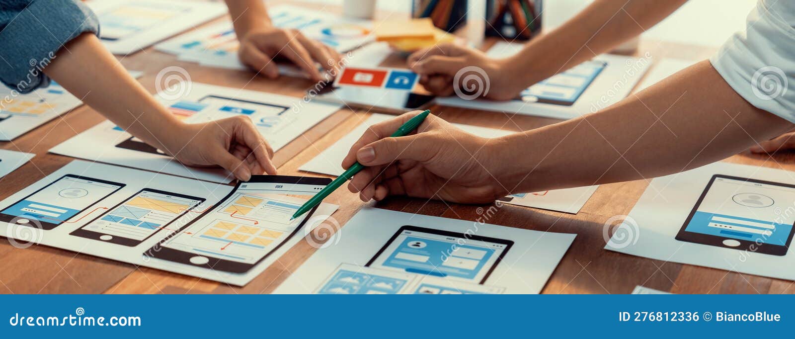 Creative Front-end Developer Brainstorming UI Design. Scrutinize Stock Photo - Image of ...