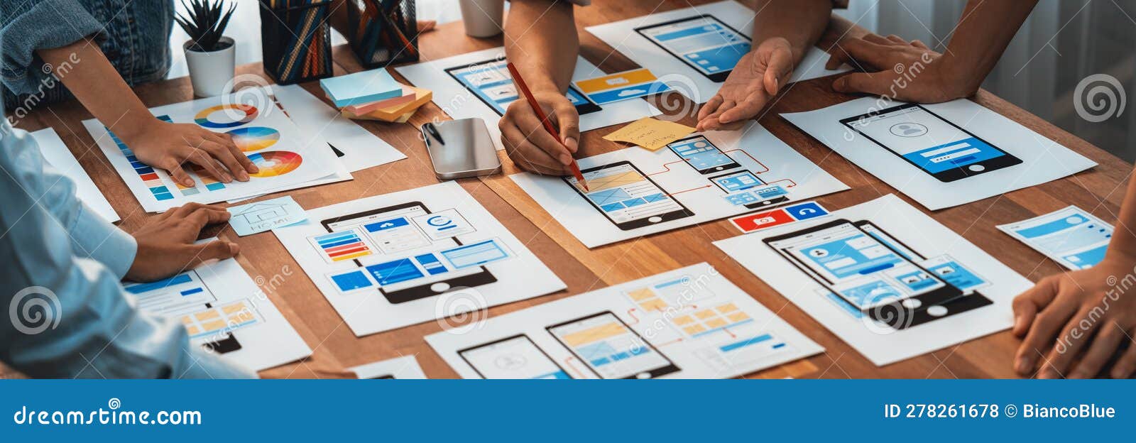 Creative Front-end Developer Brainstorming UI Design. Scrutinize Stock Photo - Image of ...