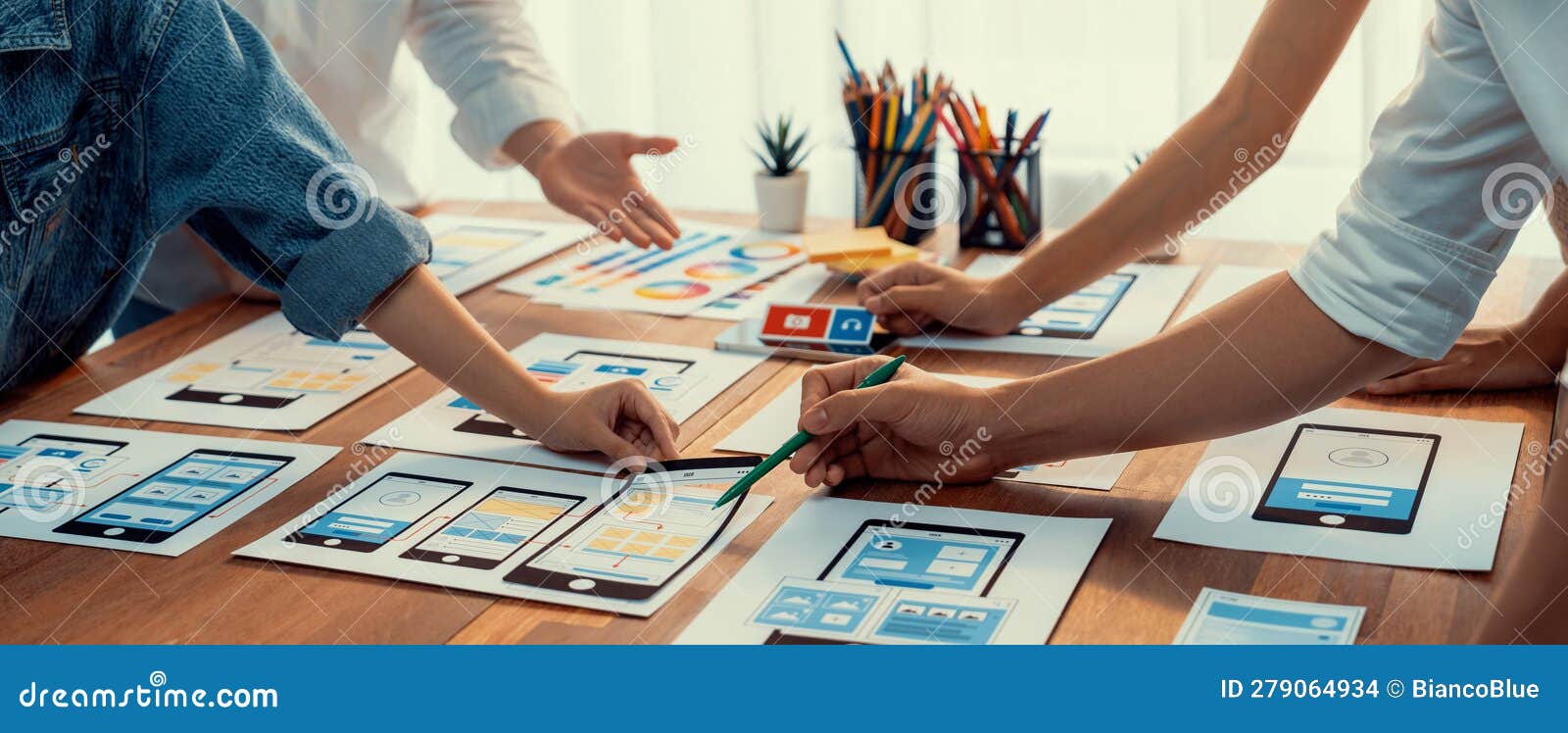 Creative Front-end Developer Brainstorming UI Design. Scrutinize Stock Photo - Image of design ...