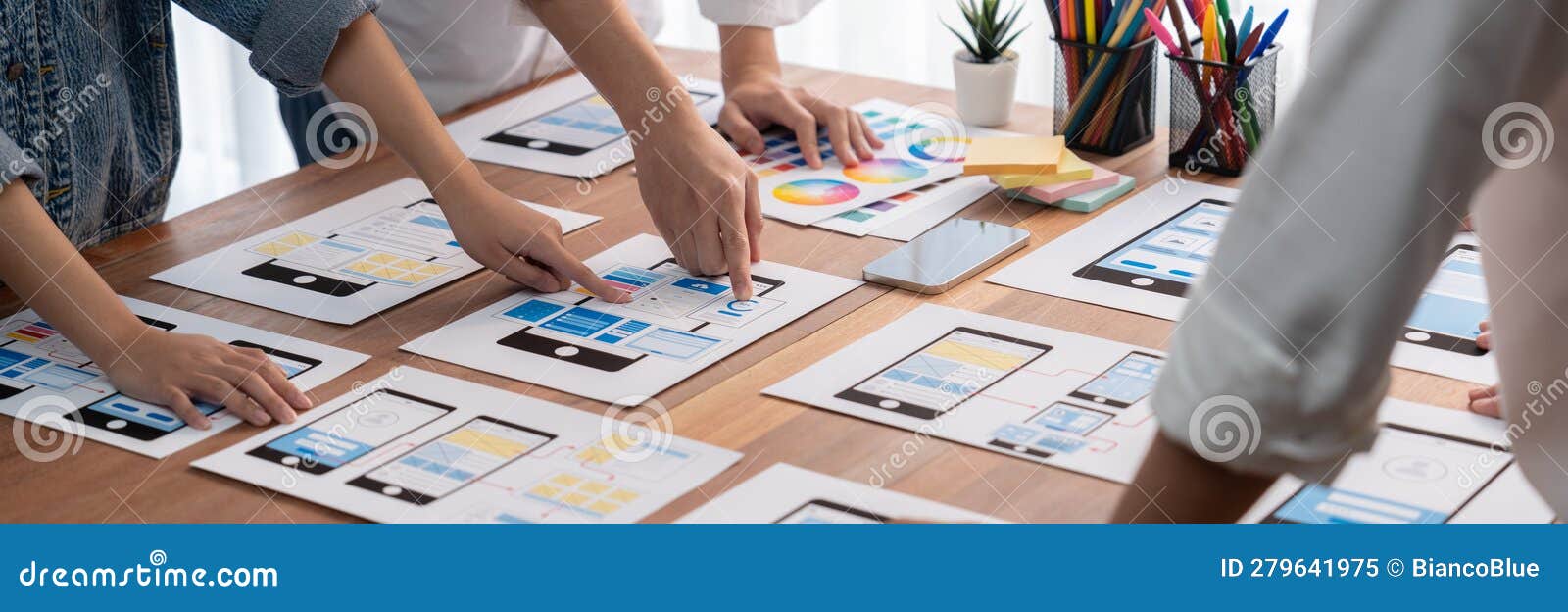 Creative Front End Developer Brainstorming Ui Design Scrutinize Stock Image Image Of