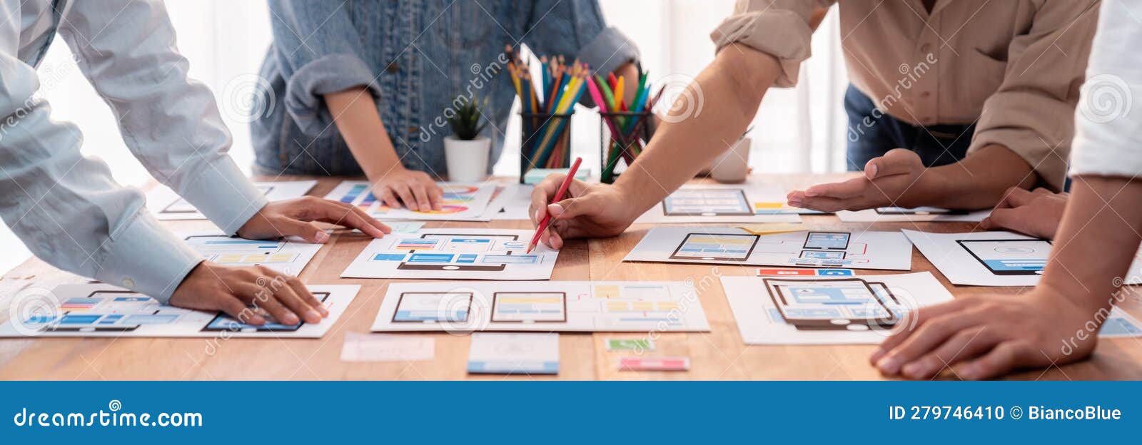 Creative Front-end Developer Brainstorming UI Design. Scrutinize Stock Photo - Image of busy ...