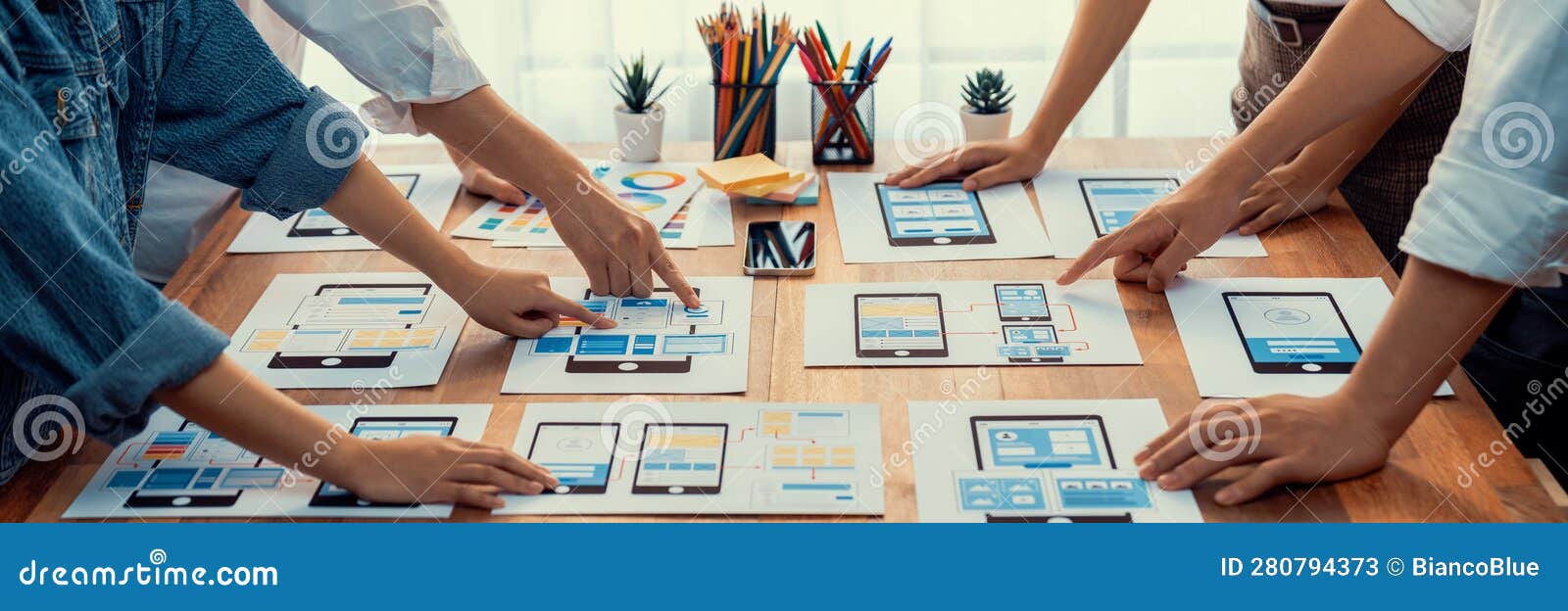 Creative Front-end Developer Brainstorming UI Design. Scrutinize Stock Image - Image of ...