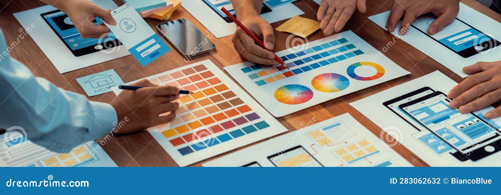 Creative Front-end Developer Brainstorming UI Design. Scrutinize Stock Photo - Image of busy ...