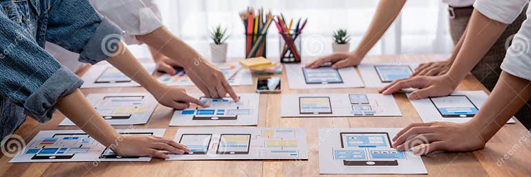 Creative Front-end Developer Brainstorming UI Design. Scrutinize Stock ...