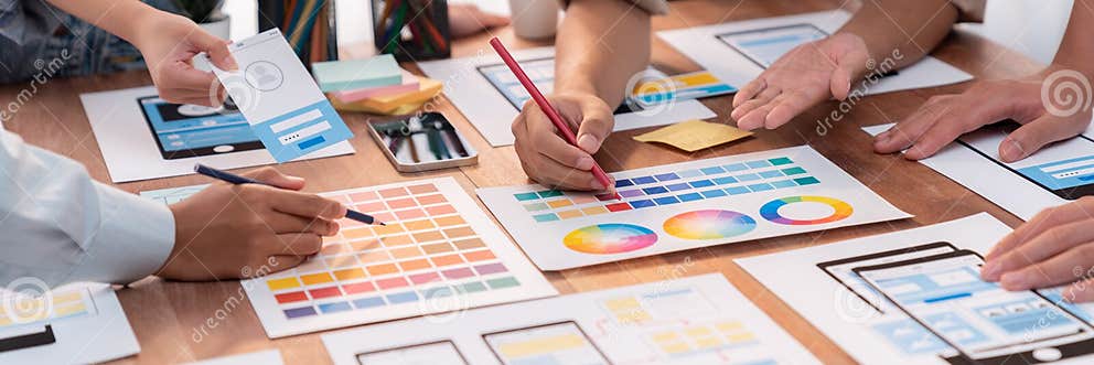 Creative Front-end Developer Brainstorming UI Design. Scrutinize Stock ...