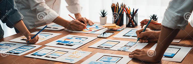 Creative Front-end Developer Brainstorming UI Design. Scrutinize Stock ...